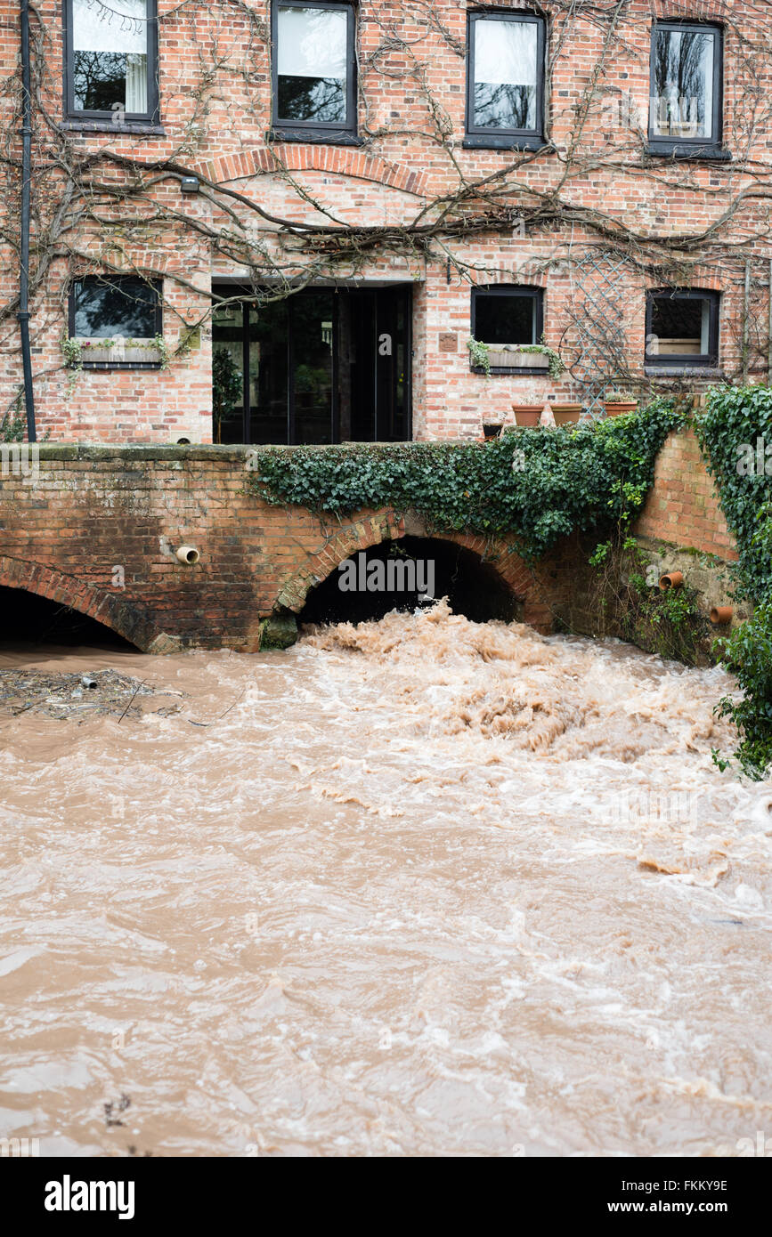 Oxton, Nottinghamshire, UK. 09th March 2016.Small becks in the villages ...