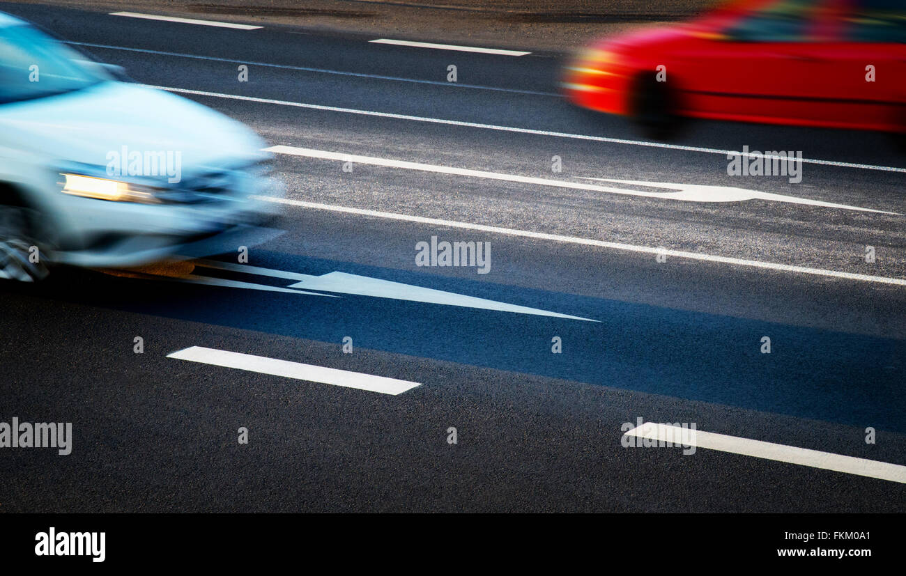 Car turn cross hi-res stock photography and images - Alamy