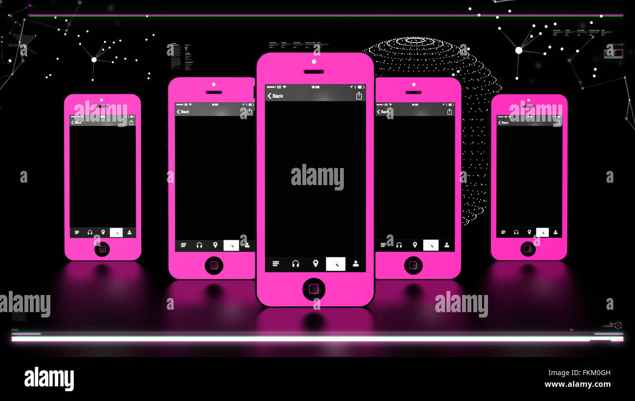 Futuristic telecommunications elements Stock Photo - Alamy