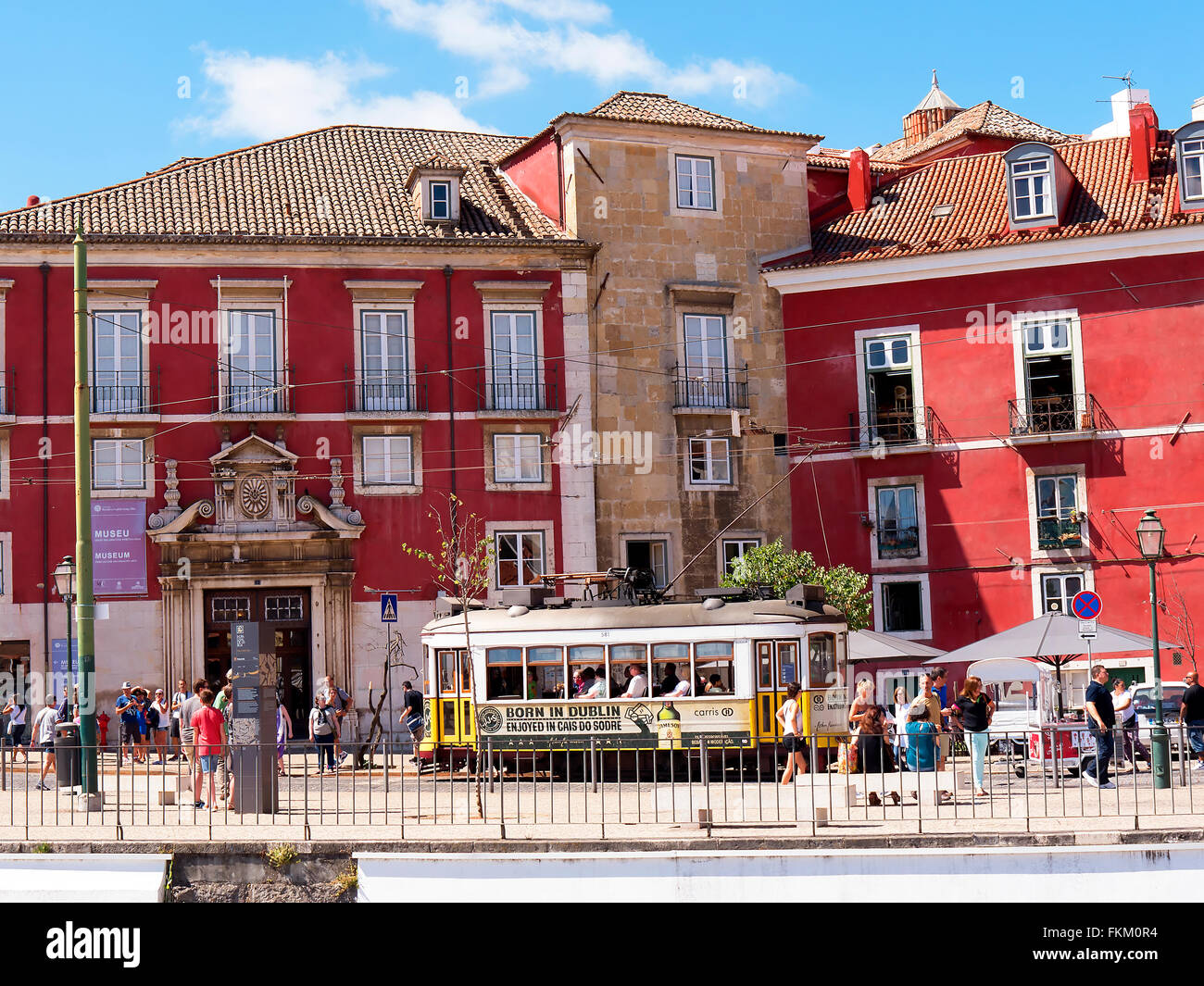 Mirador in Alfama is the oldest district of Lisbon, it spreads down the ...