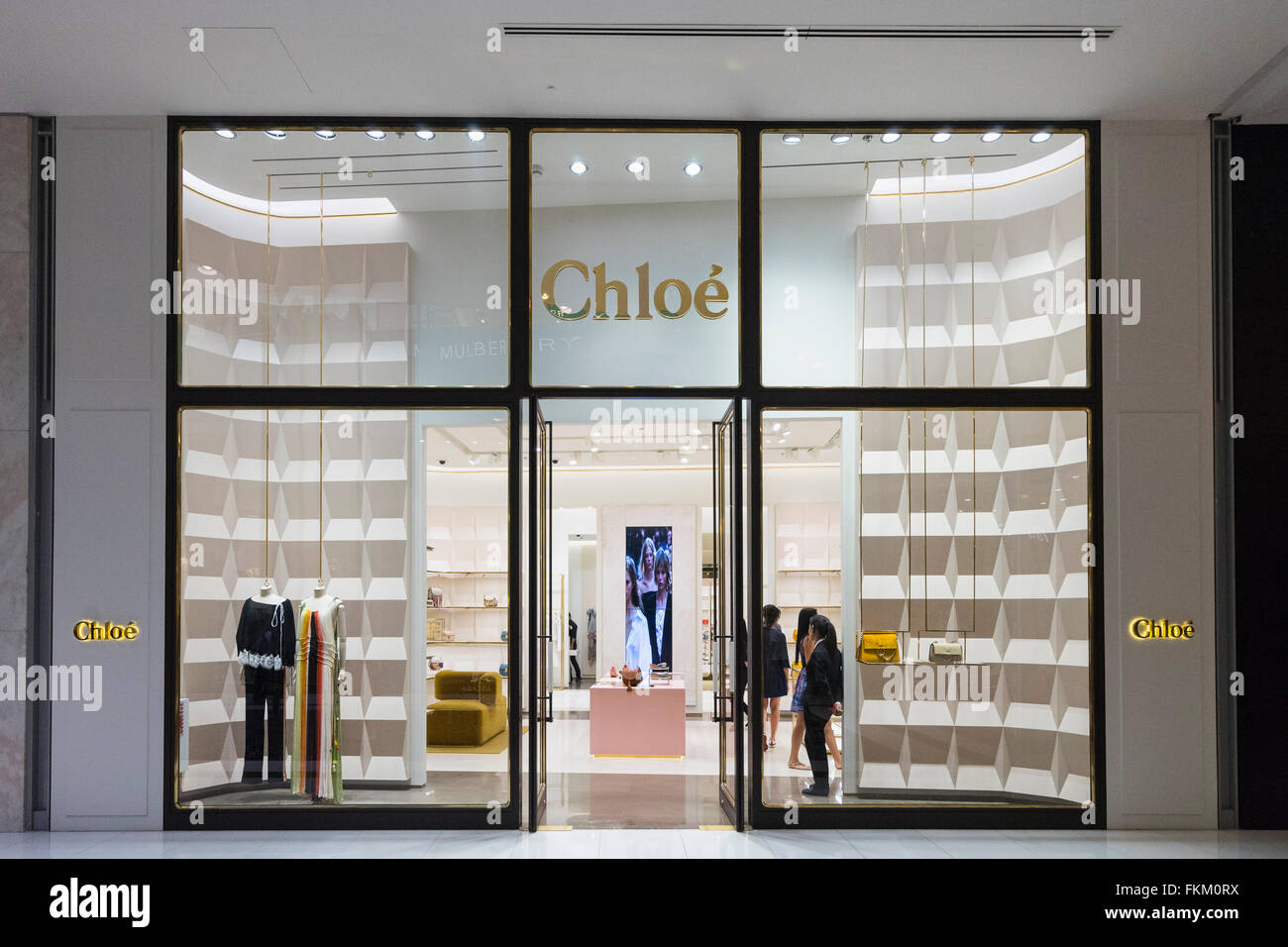 Chloe fashion shop in Dubai Mall Dubai United Arab Emirates Stock Photo ...