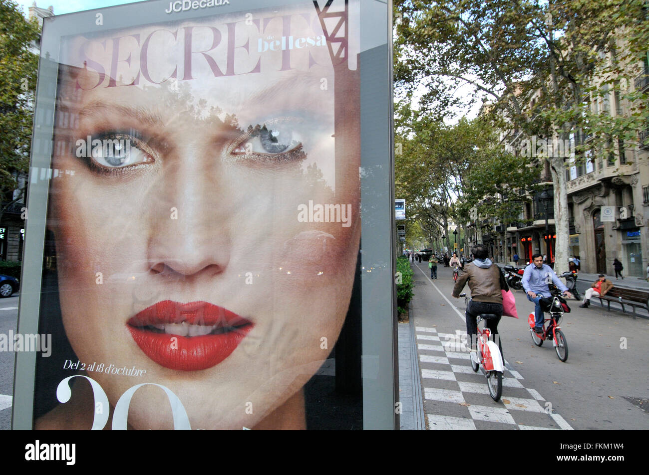 Advertising, Barcelona, Catalonia, Spain Stock Photo - Alamy