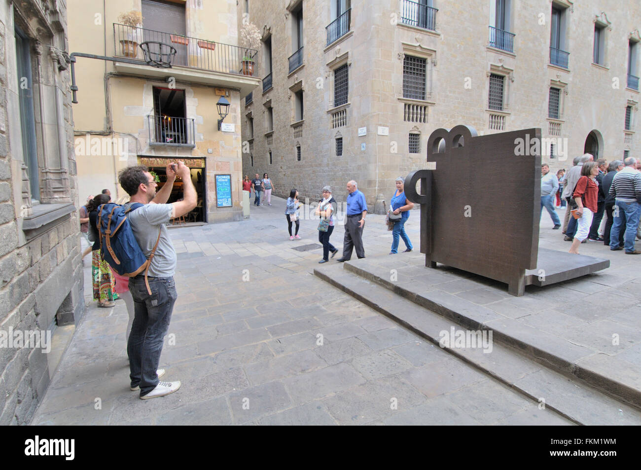 Plaça del Rei, ´King´s Square´, is a 14th century medieval public ...