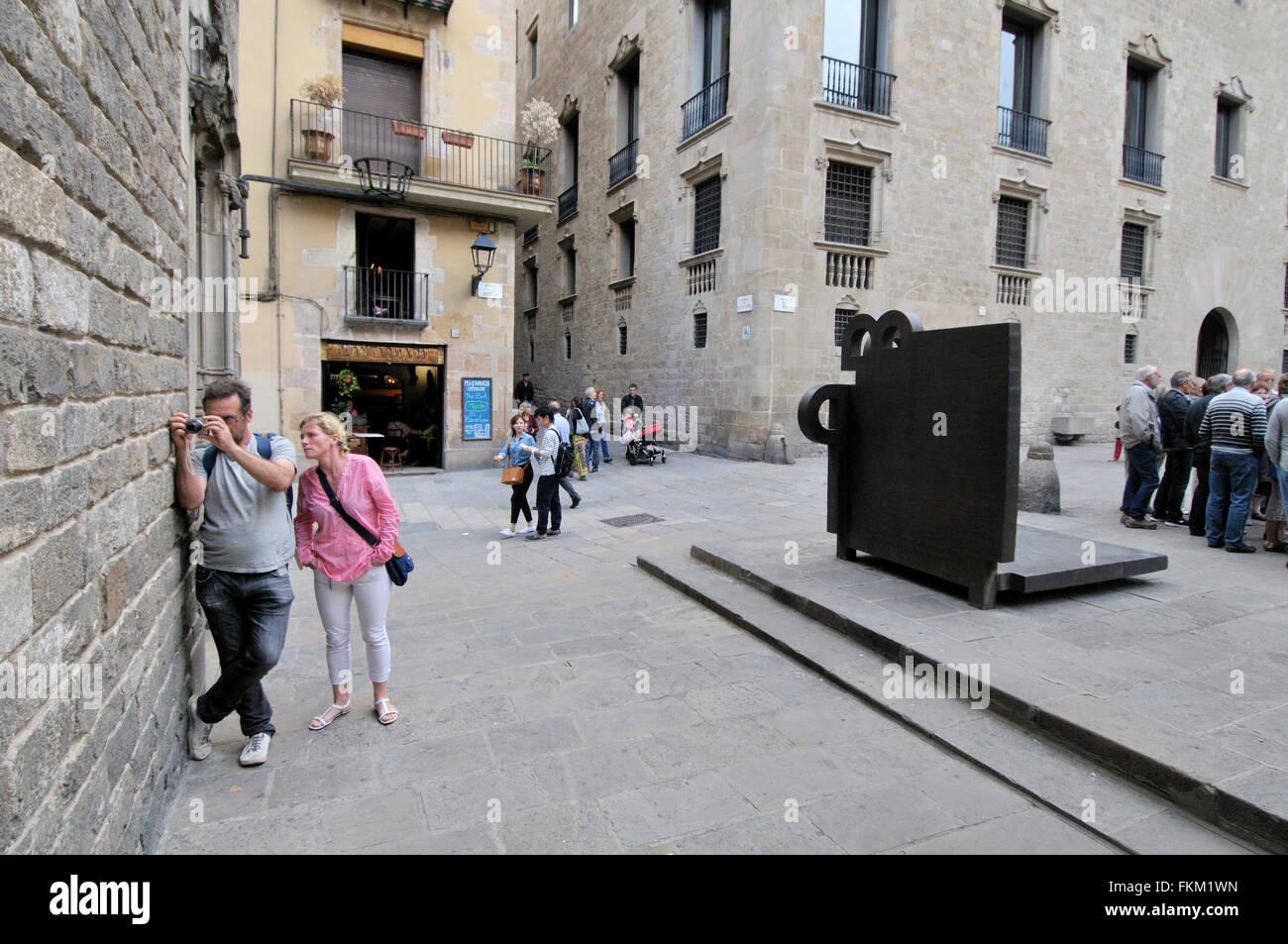 Plaça del Rei, ´King´s Square´, is a 14th century medieval public ...