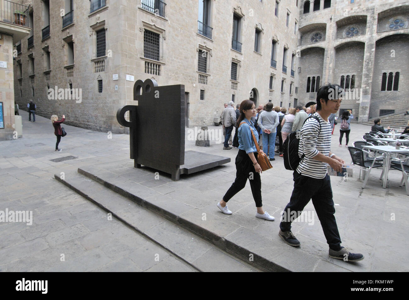 Plaça del Rei, ´King´s Square´, is a 14th century medieval public ...