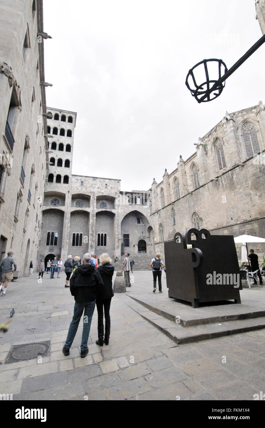 Plaça del Rei, ´King´s Square´, is a 14th century medieval public ...