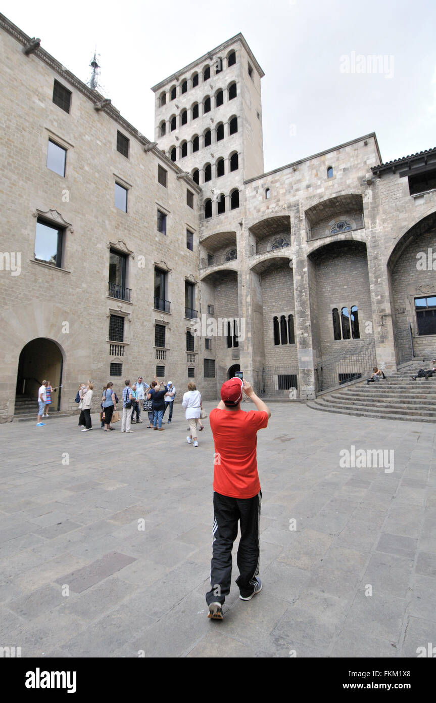 Plaça del Rei, ´King´s Square´, is a 14th century medieval public ...
