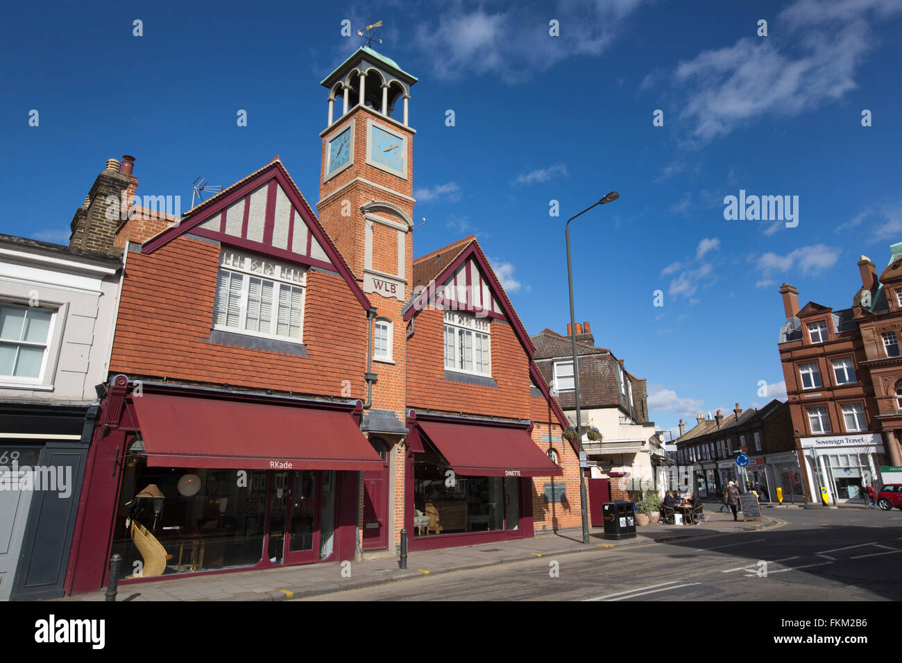 Wimbledon village south west london high street clock tower wimbledon ...