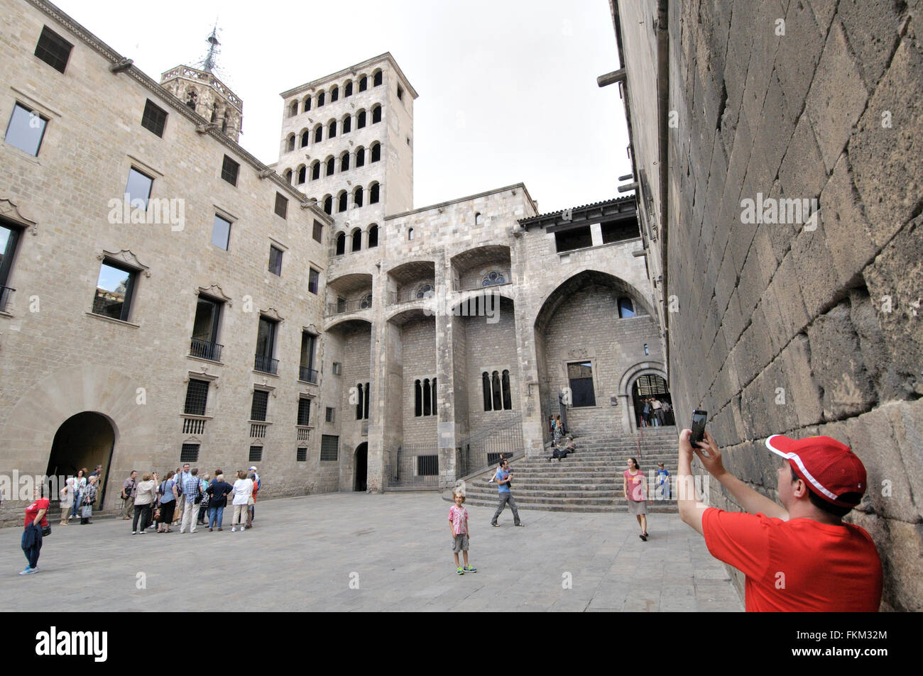 Plaça del Rei, ´King´s Square´, is a 14th century medieval public ...