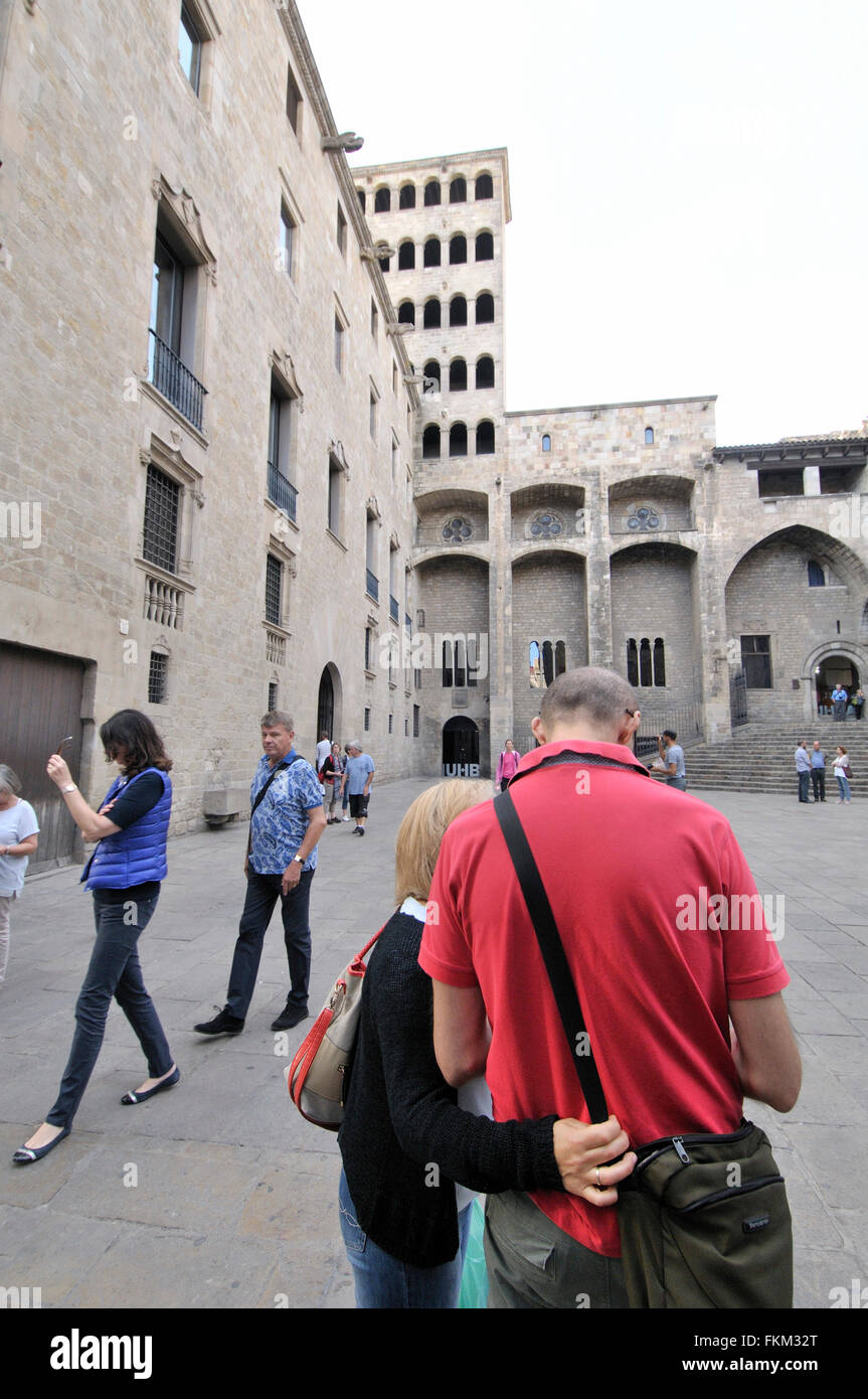 Plaça del Rei, ´King´s Square´, is a 14th century medieval public ...