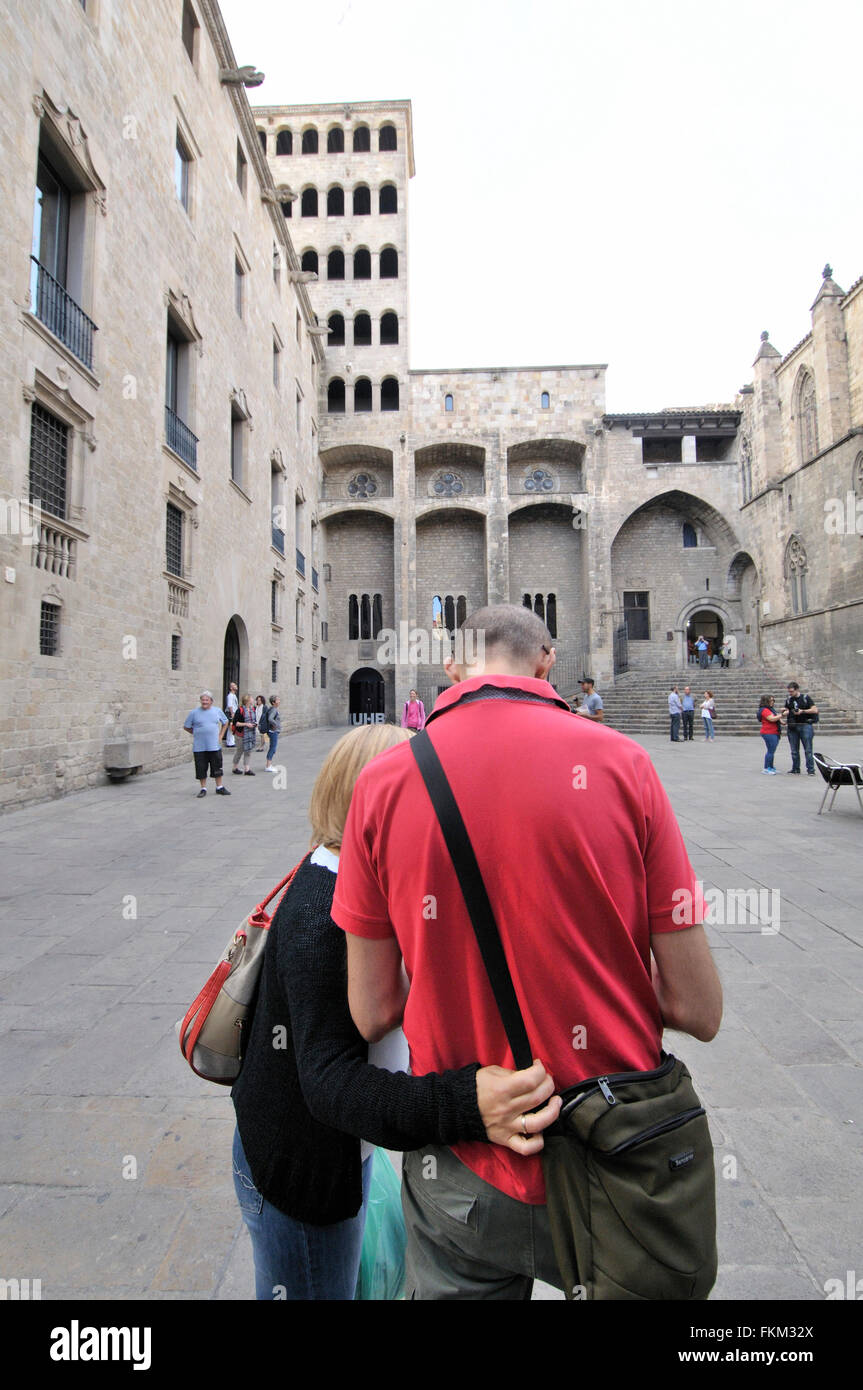 Plaça del Rei, ´King´s Square´, is a 14th century medieval public ...