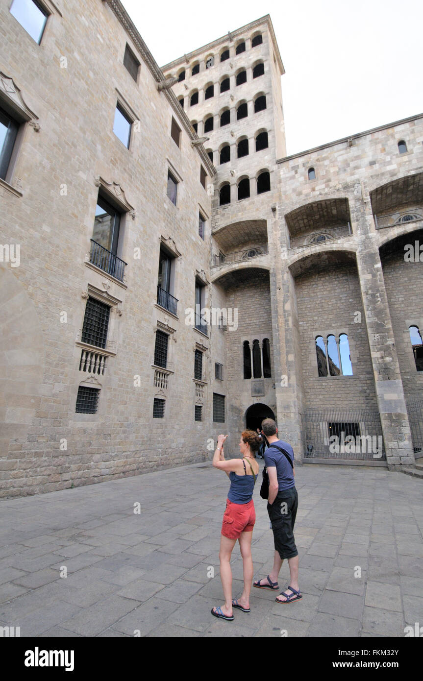 Plaça del Rei, ´King´s Square´, is a 14th century medieval public ...