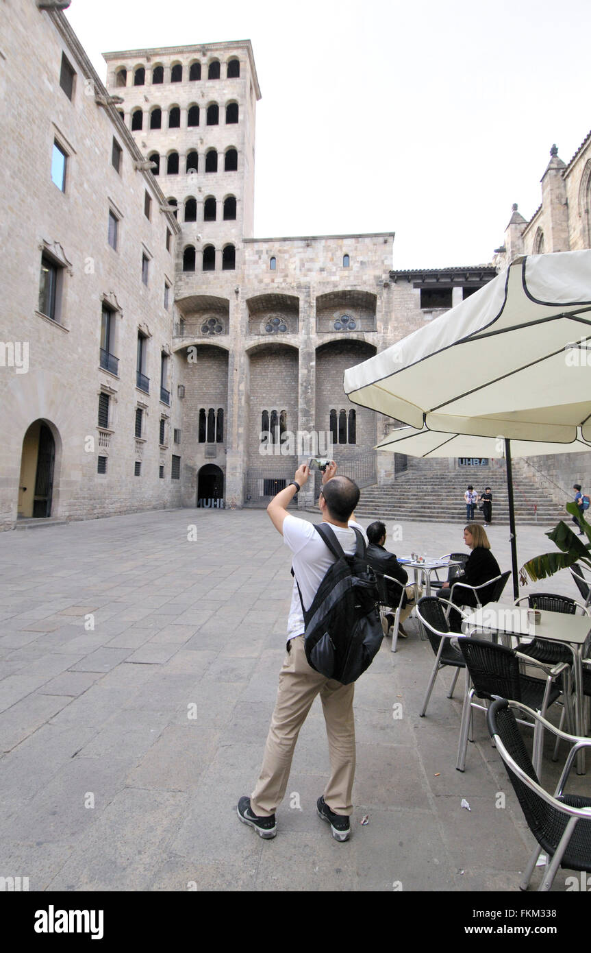 Plaça del Rei, ´King´s Square´, is a 14th century medieval public ...