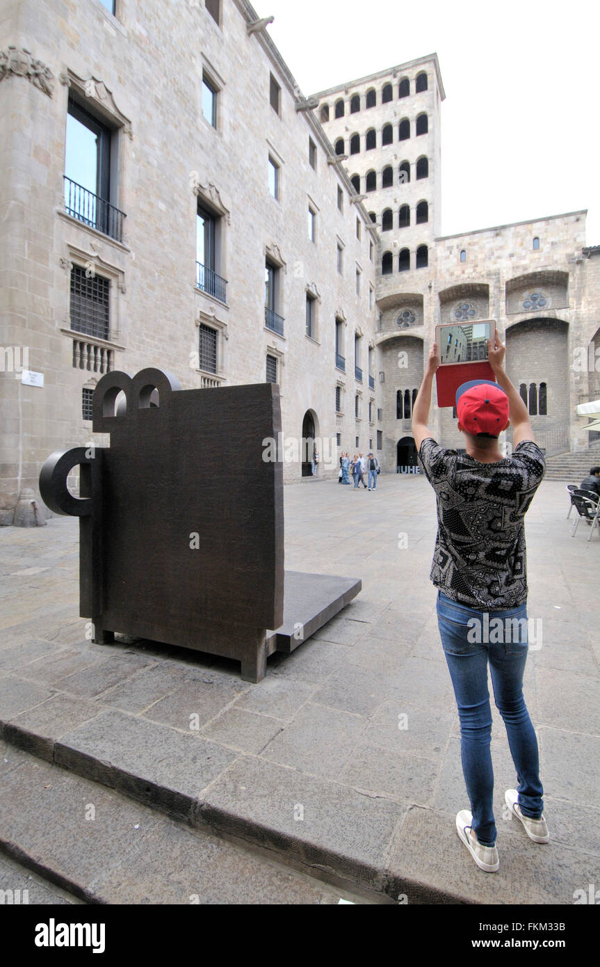 Plaça del Rei, ´King´s Square´, is a 14th century medieval public ...