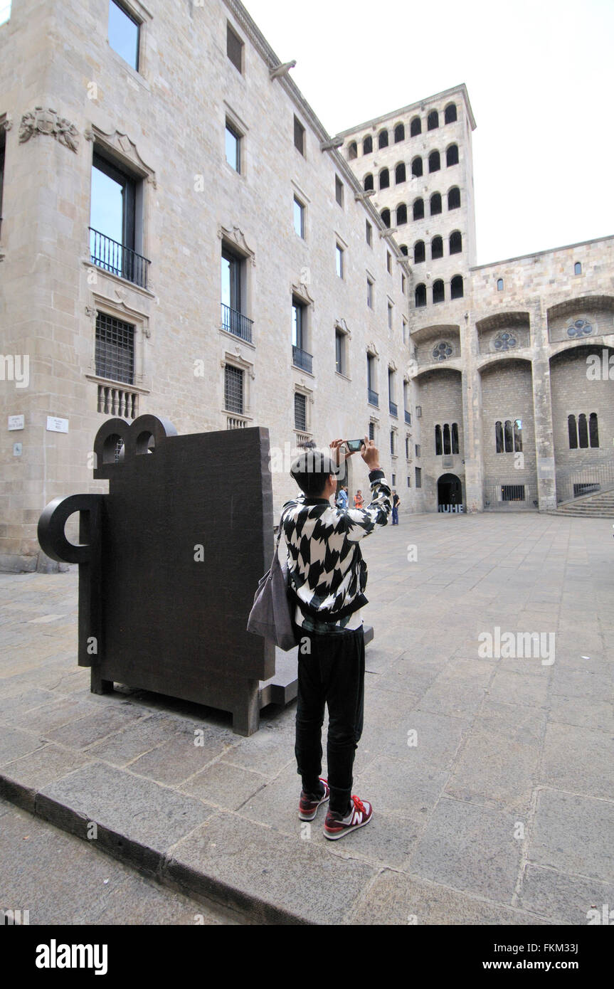 Plaça del Rei, ´King´s Square´, is a 14th century medieval public ...