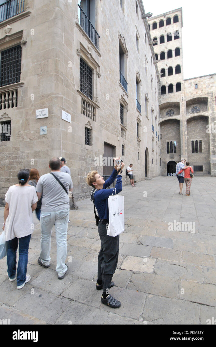 Plaça del Rei, ´King´s Square´, is a 14th century medieval public ...