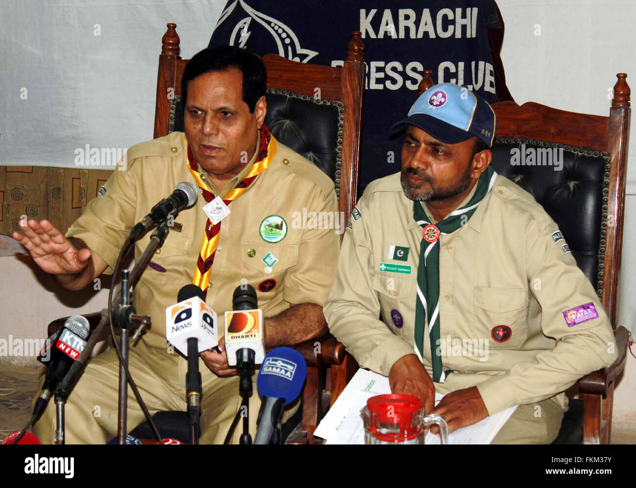 Sindh Boy Scouts Association Commissioner Growth of Scouts, Syed Khalid ...