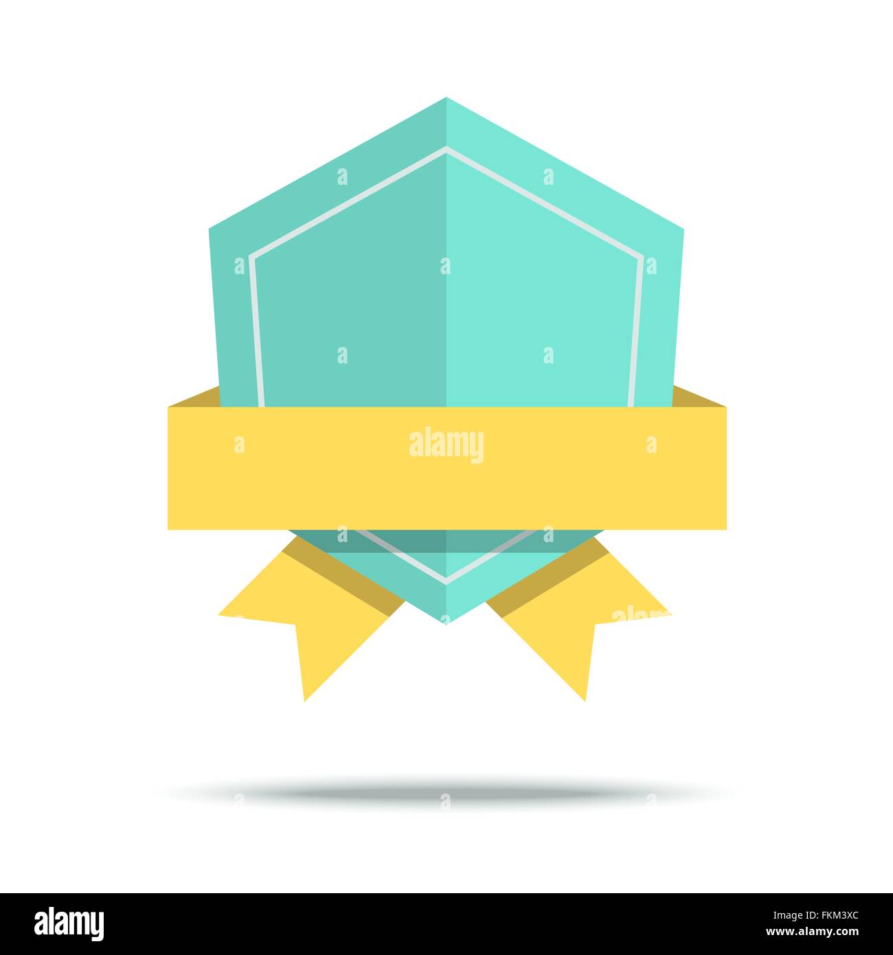 Flat style badge icon. Vector illustration with simple design Stock ...