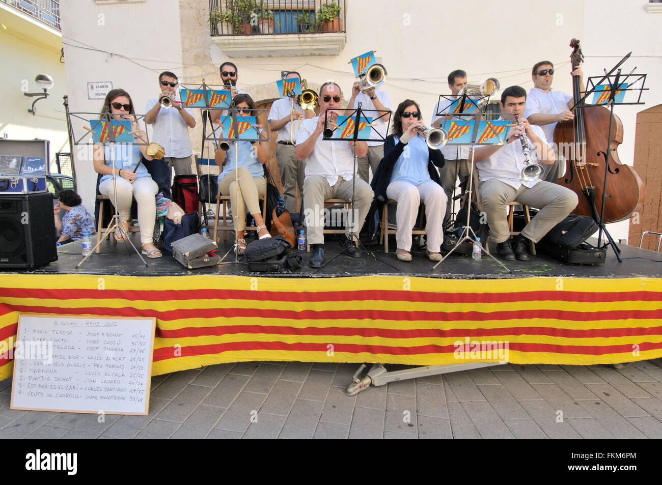 Music band, Cubelles, Barcelona, Catalonia, Spain Stock Photo - Alamy