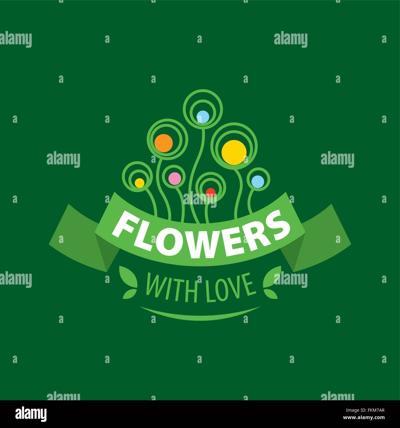 flower vector logo Stock Vector Image & Art - Alamy