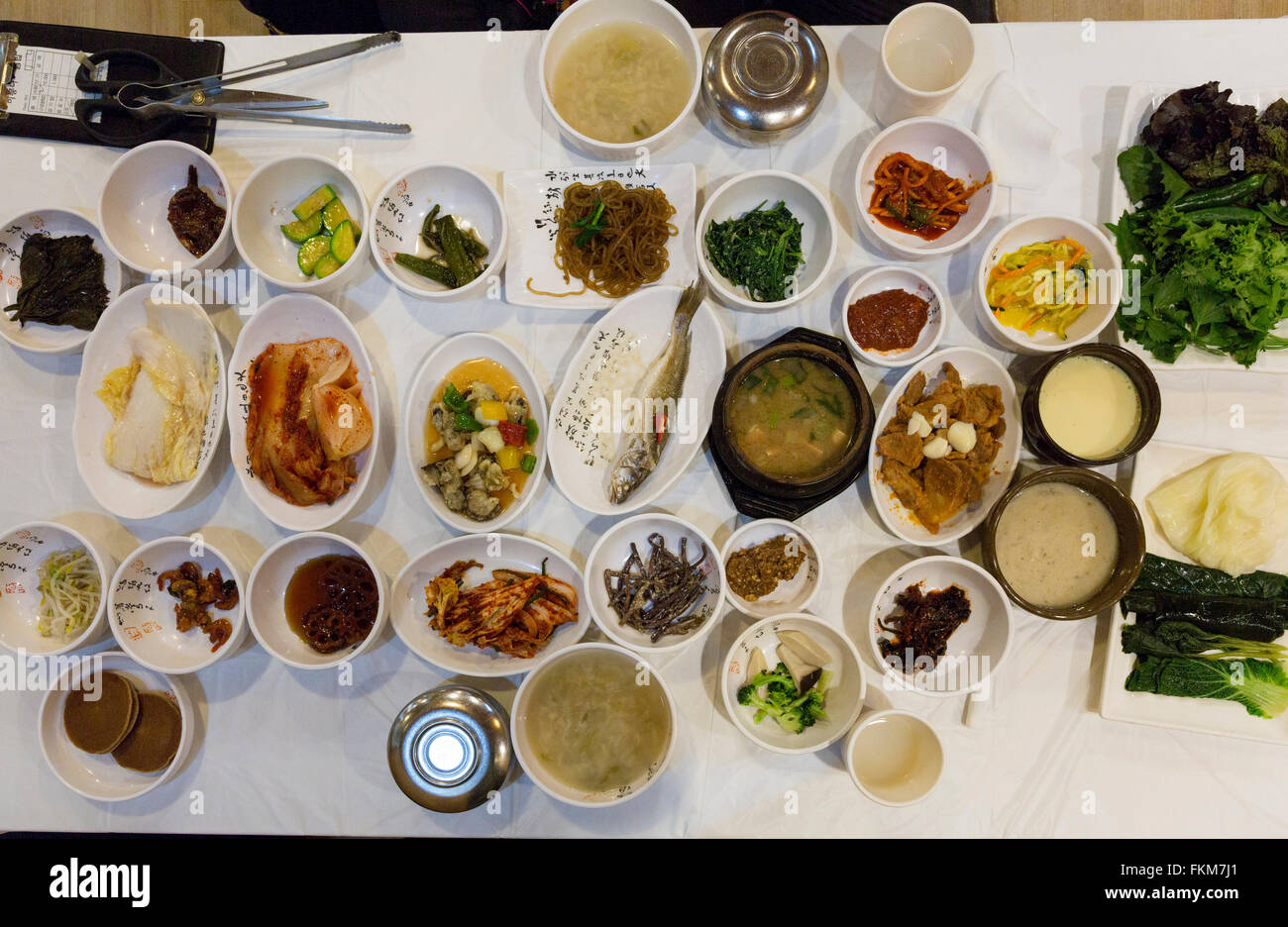 South Korean Buffet Stock Photo - Alamy