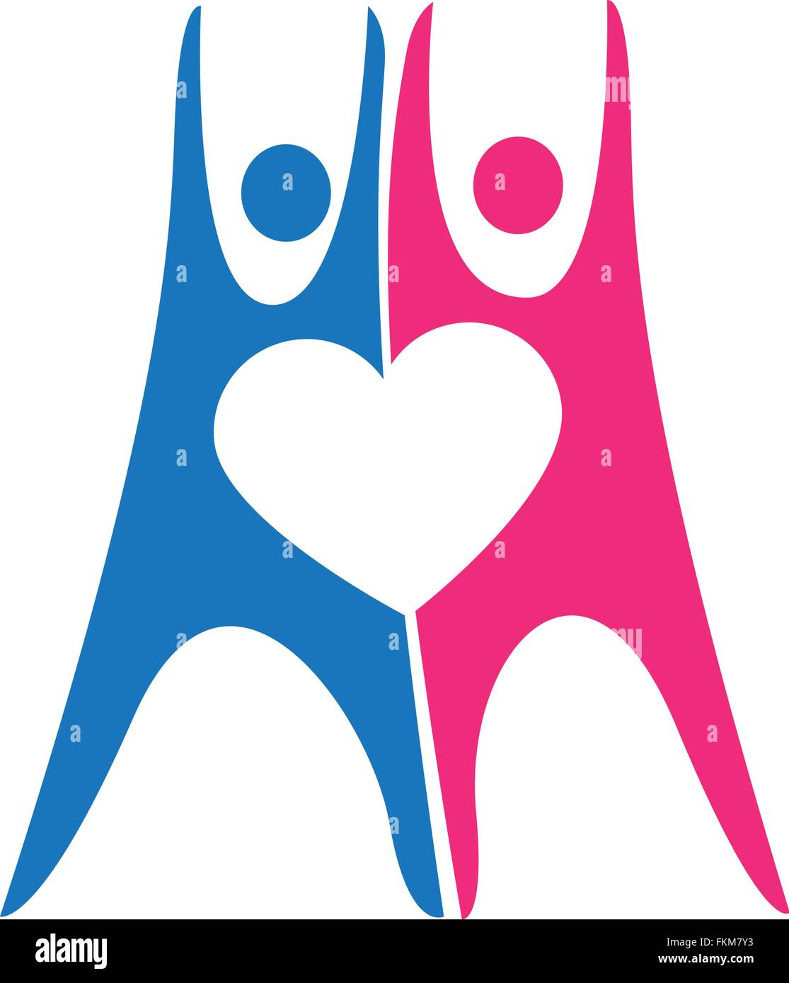 Loving couple- color icons Stock Vector Image & Art - Alamy