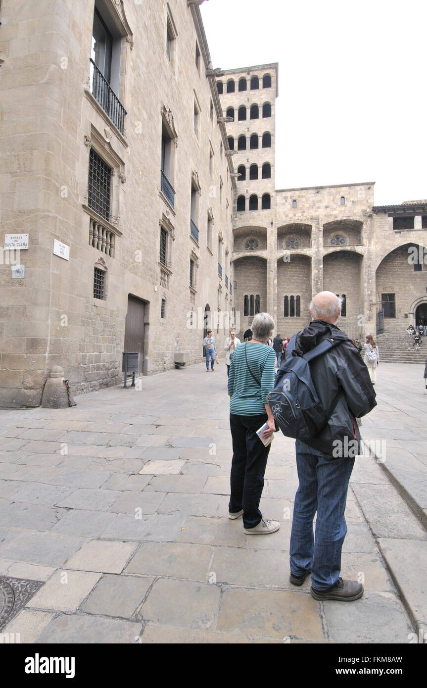 Plaça del Rei, ´King´s Square´, is a 14th century medieval public ...