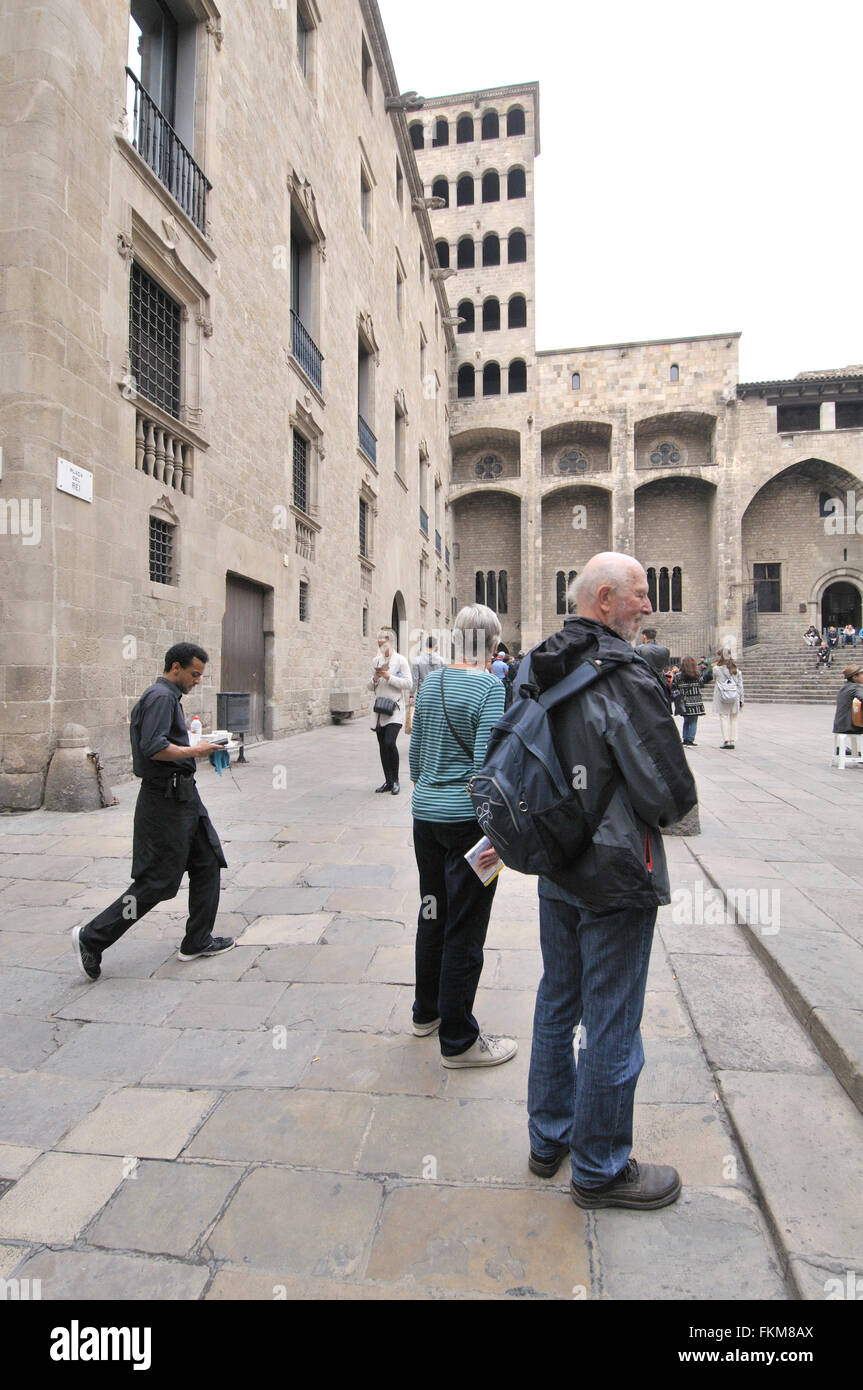 Plaça del Rei, ´King´s Square´, is a 14th century medieval public ...