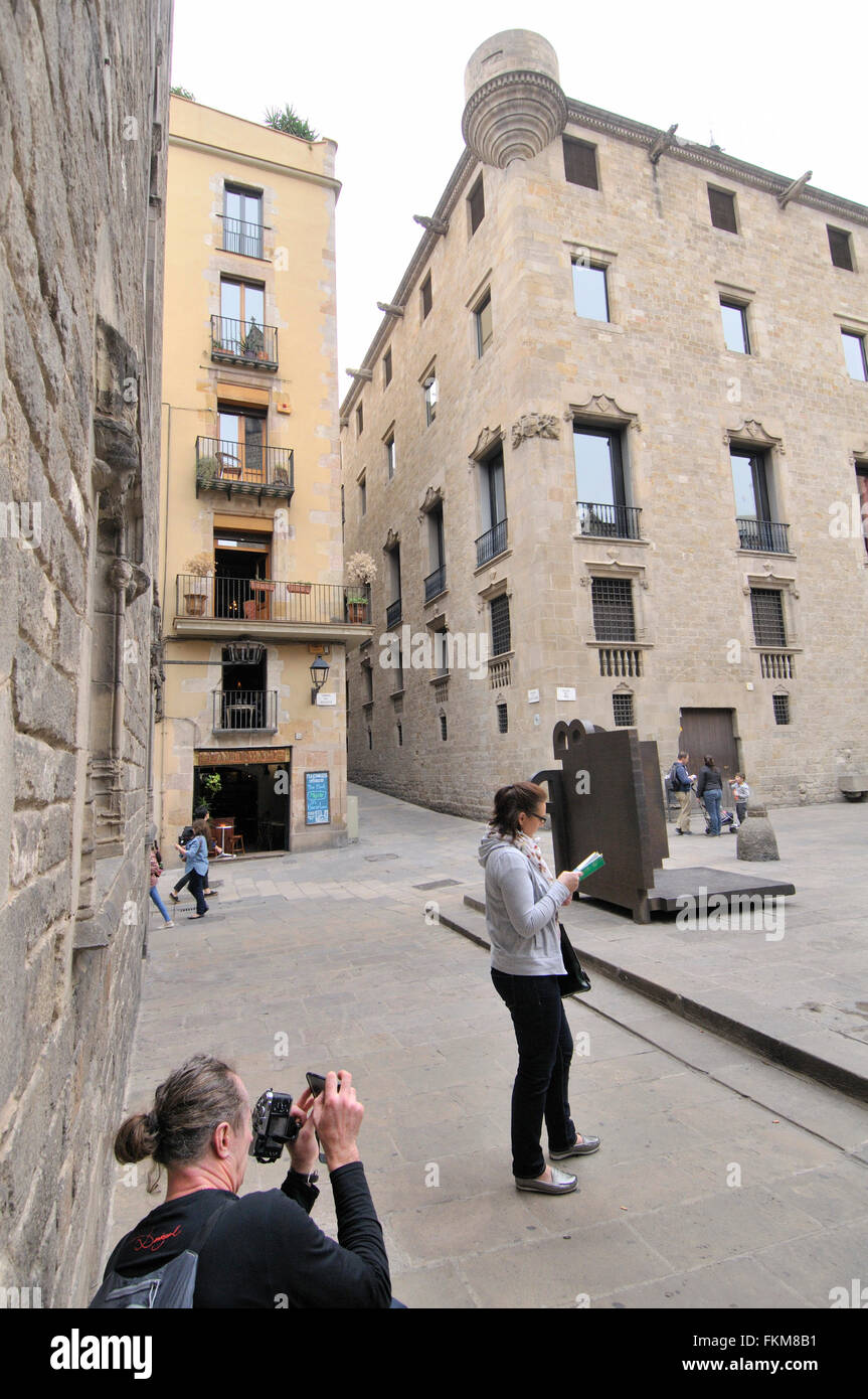 Plaça del Rei, ´King´s Square´, is a 14th century medieval public ...