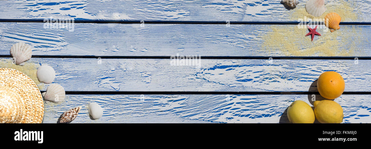 blue rustic table Stock Photo - Alamy