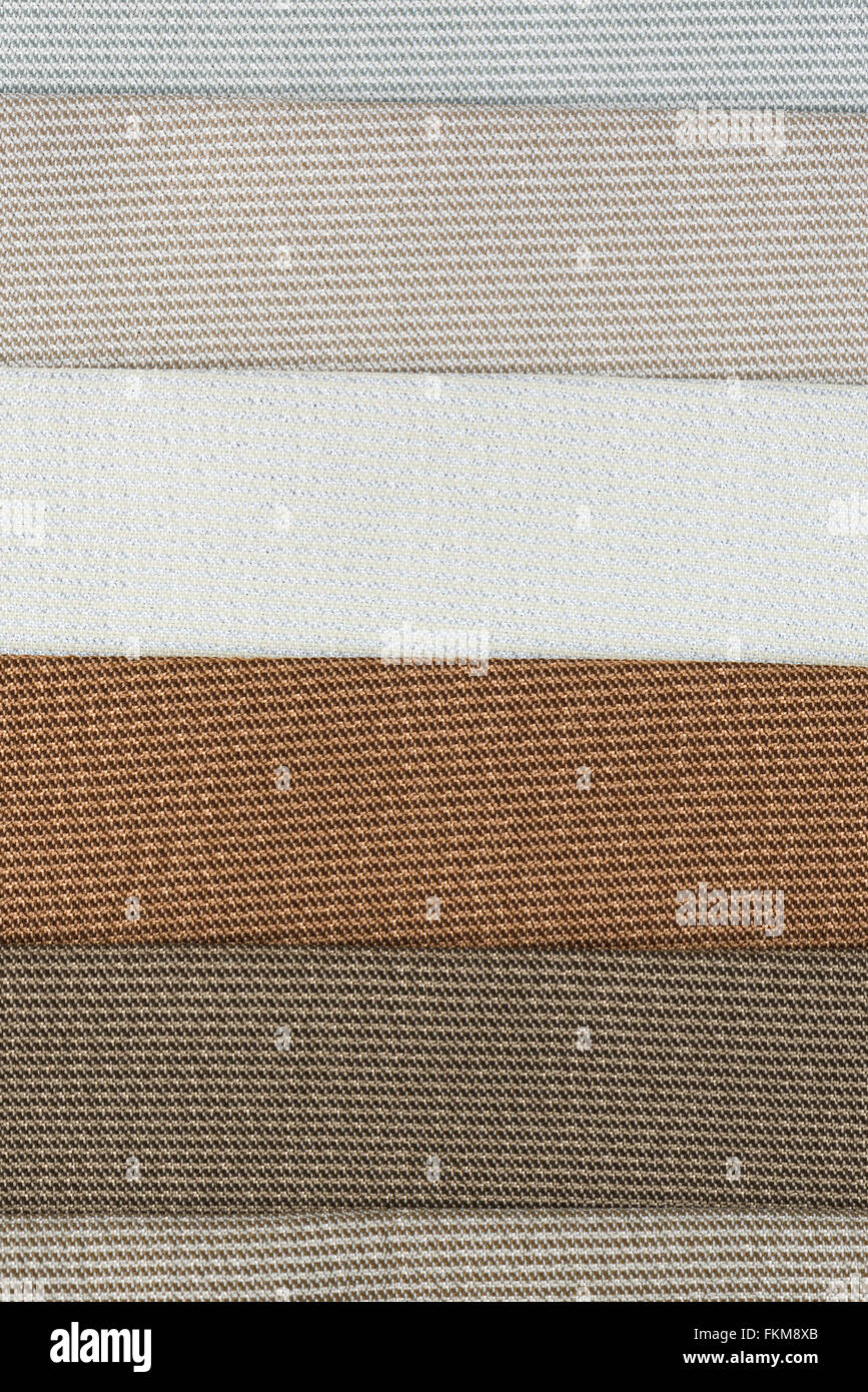 Closeup detail of multi color fabric texture samples Stock Photo - Alamy