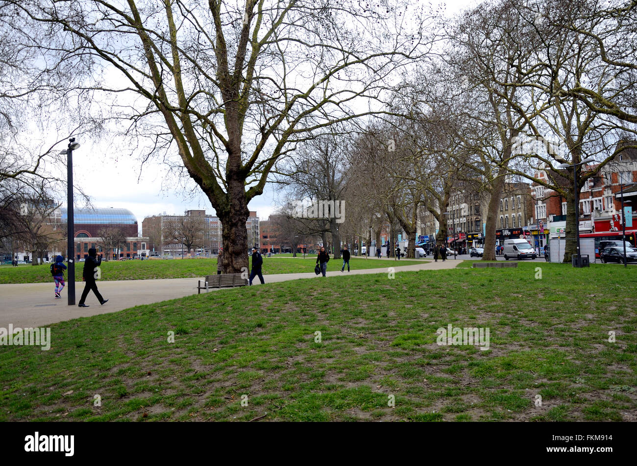Looking across Shepherds Bush Common in London Stock Photo - Alamy