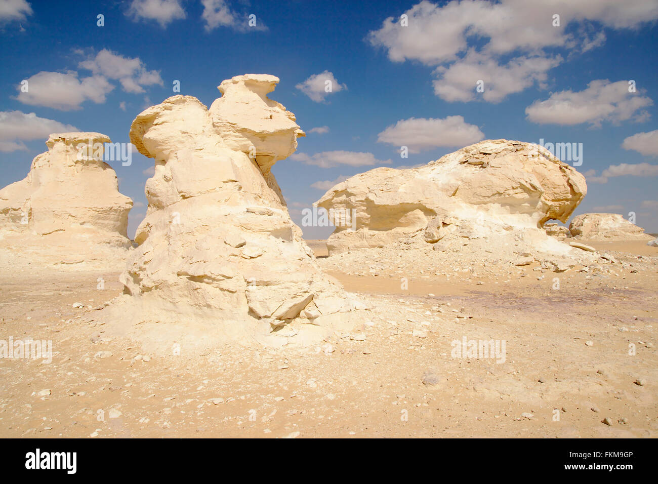 Rock formation in the White Desert, Egypt Stock Photo - Alamy