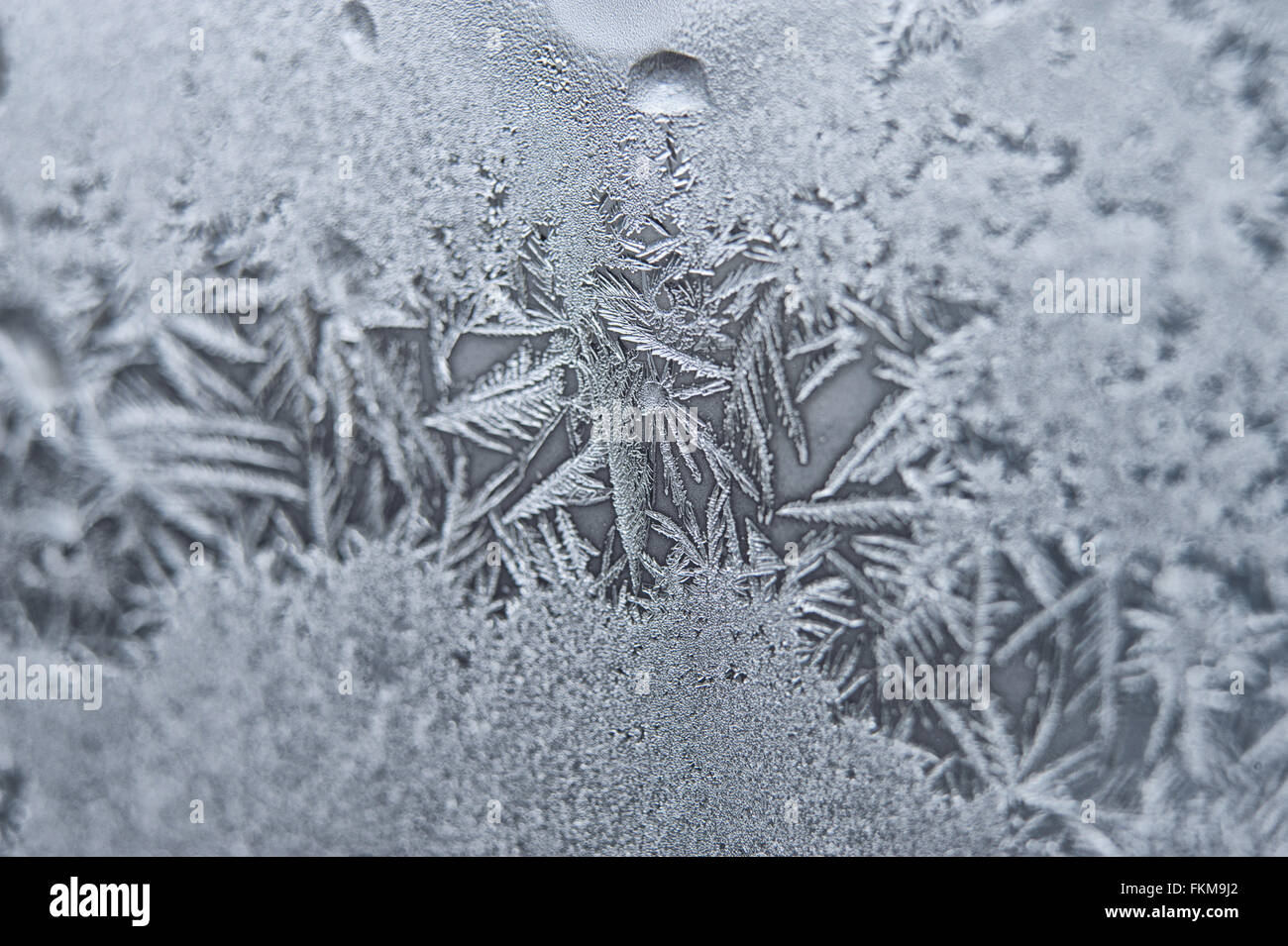 Frost on the glass Stock Photo - Alamy