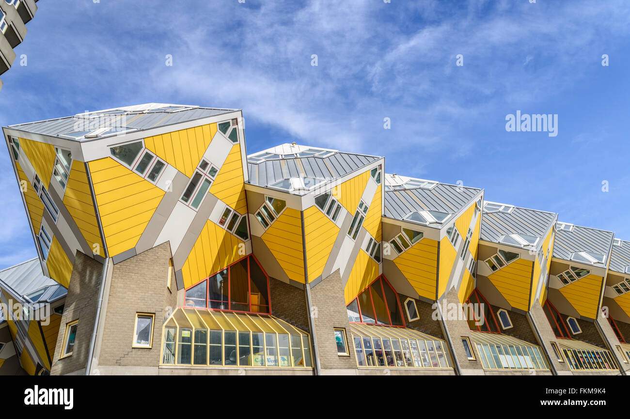Cube houses designed by Piet Blom. They represents a village where each ...