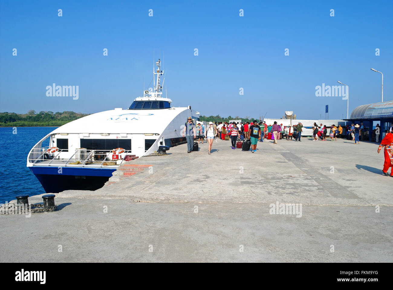 jetty at havelock island ,andaman islands india Stock Photo - Alamy