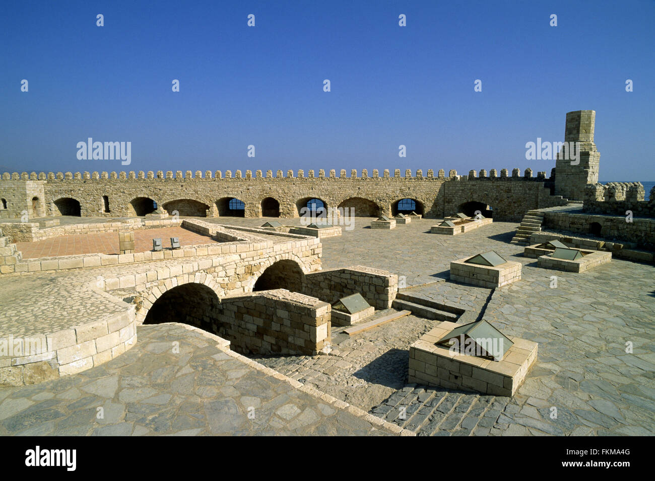 Greece, Crete, Heraklion, Venetian castle Stock Photo - Alamy