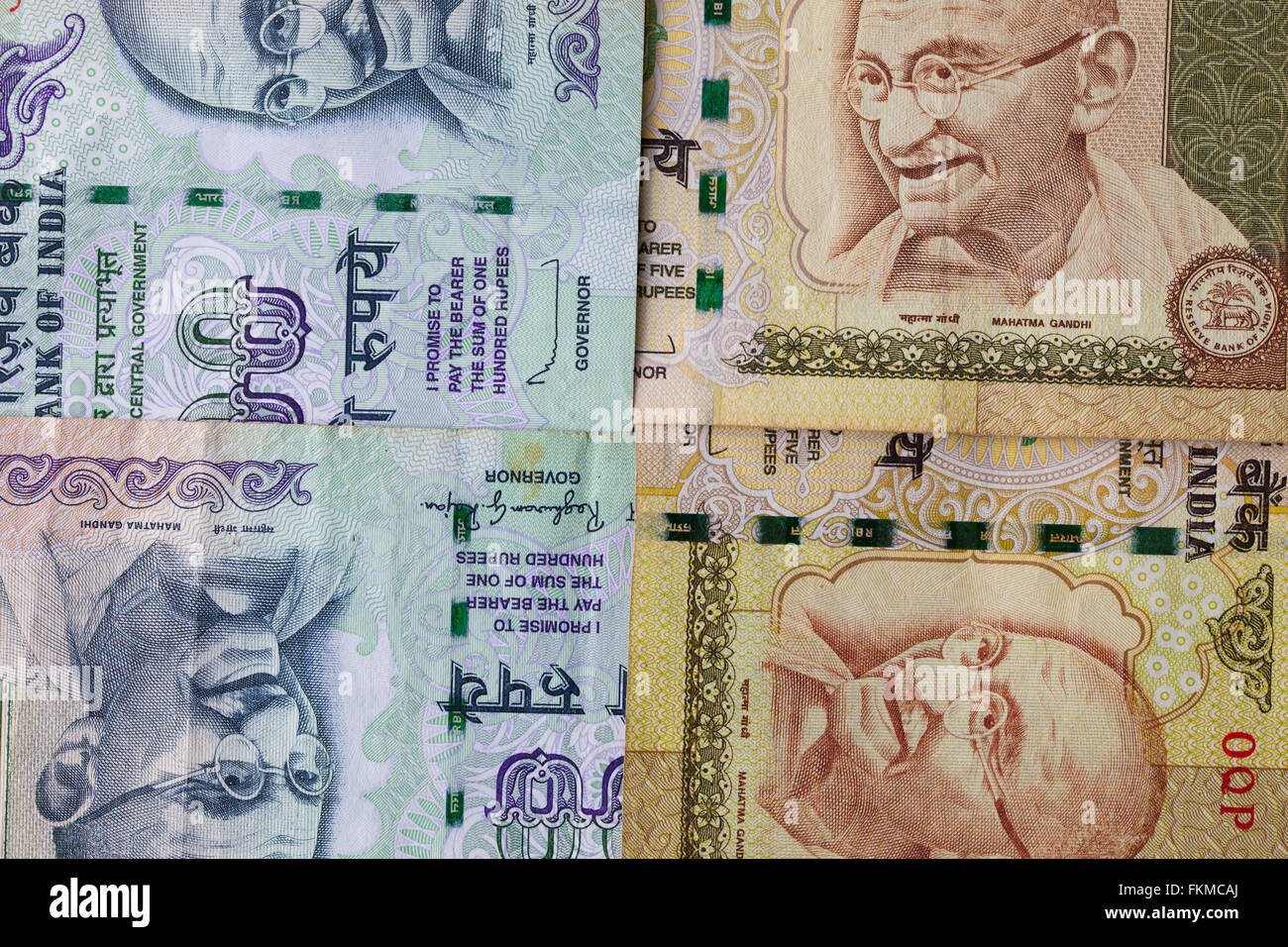 Detail of Indian Rupee banknotes Stock Photo - Alamy