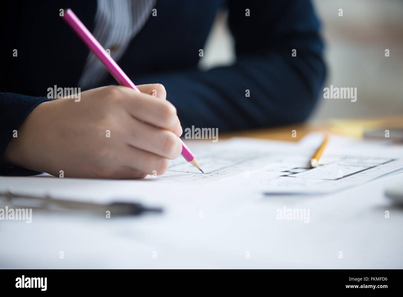 Woman hands up drawing hi-res stock photography and images - Alamy