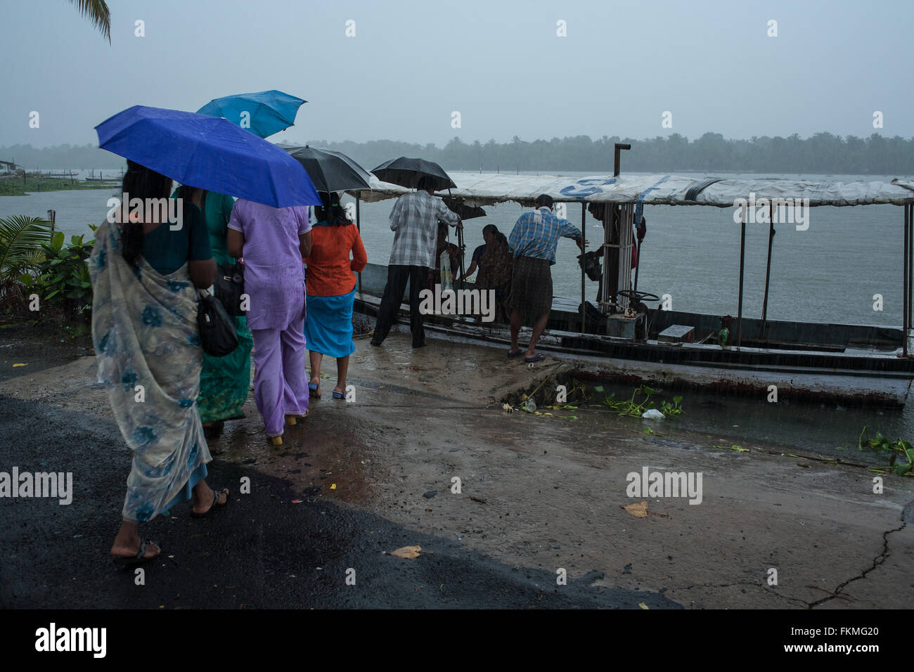 India Kerala , heavy monsoon Stock Photo - Alamy