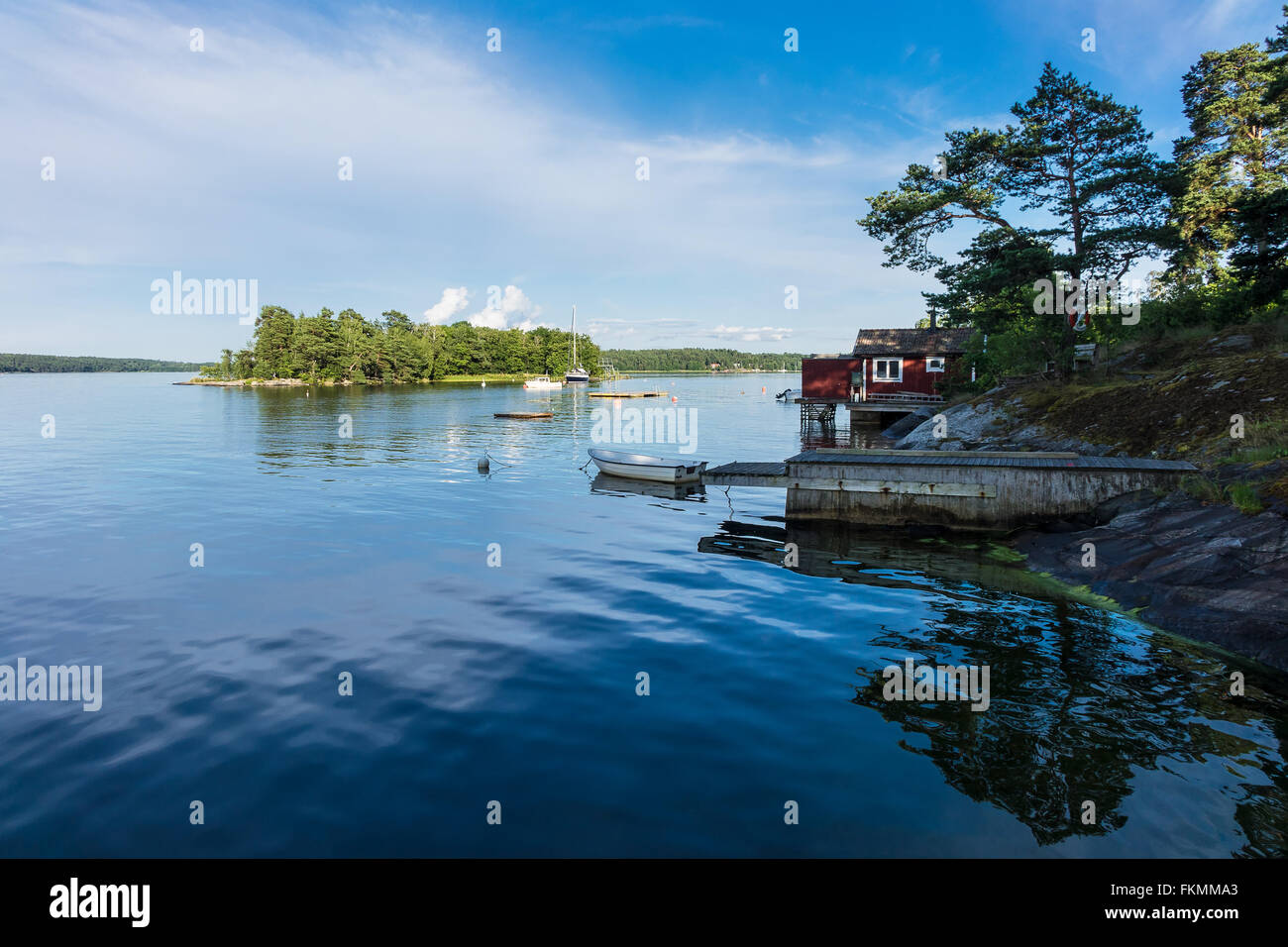 Archipelago on the Baltic Sea coast in Sweden Stock Photo - Alamy