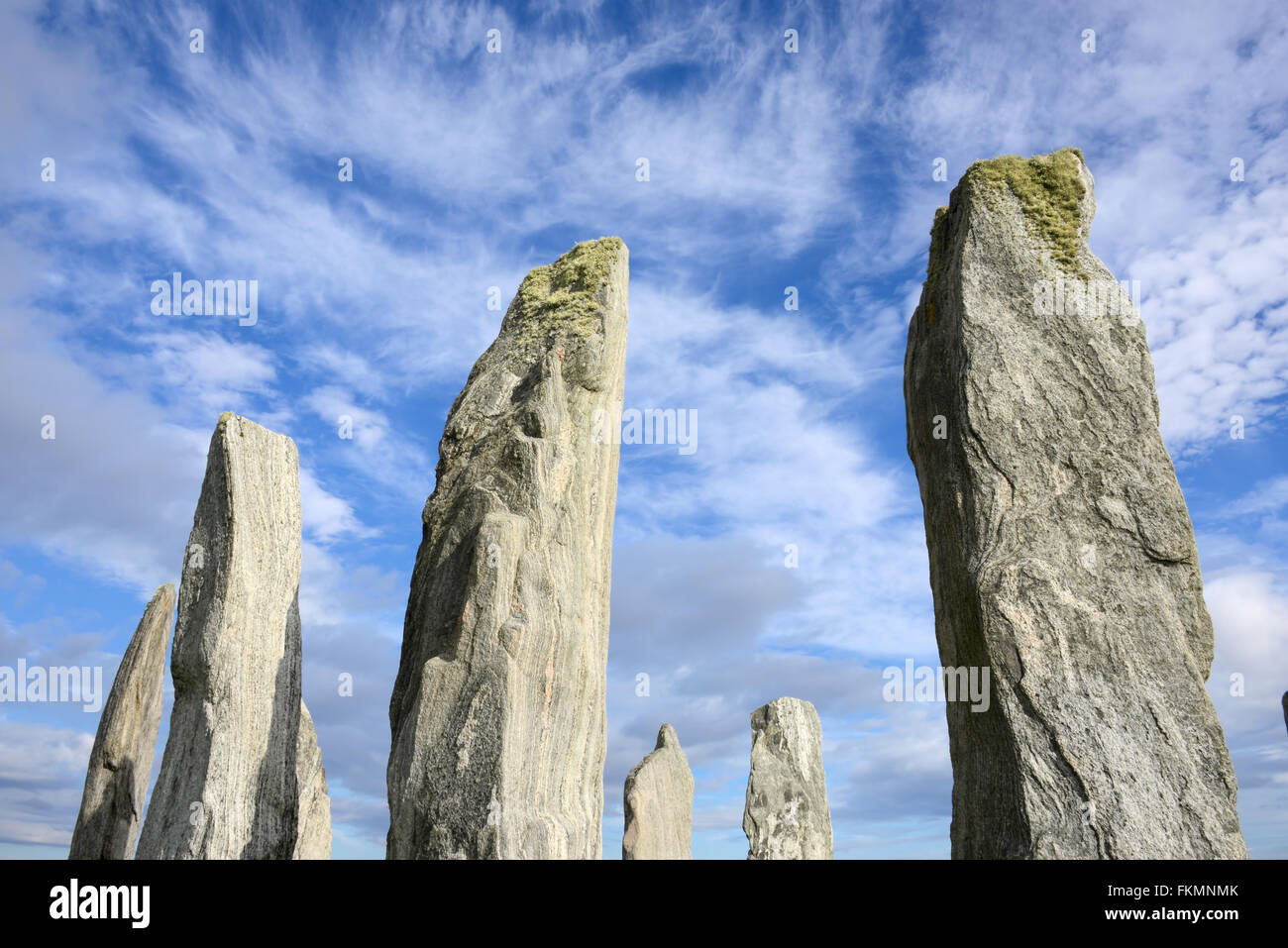 Callanish Standing Stone Circle with a beautiful sky, Isle of Lewis ...