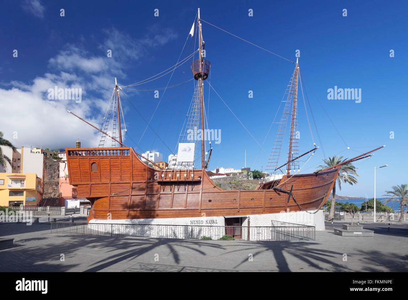 Museum Museo Naval Santa Maria, replica of the flagship of Columbus ...