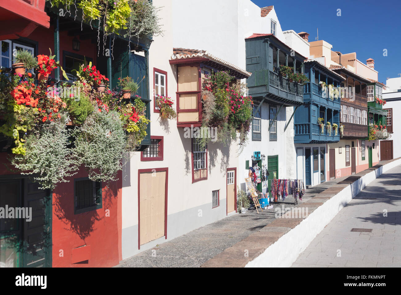 Los Balcones, flower-decked balcony houses on the Avenida Maritima ...