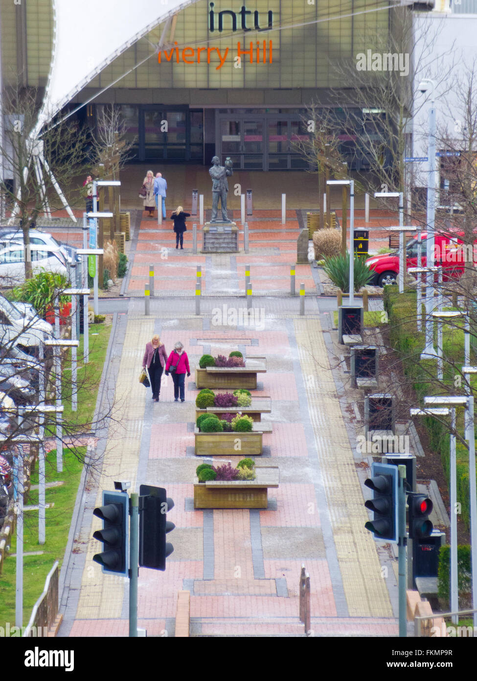 Entrance to the Merry Hill Shopping Centre, Brierley Hill, Dudley, West ...
