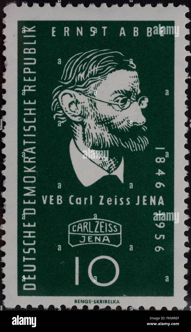 Ernst Abbe, a german physicist, optical scientist, portrait on a GDR ... Ernst Abbe, a german physicist, optical scientist, portrait on a GDR ...