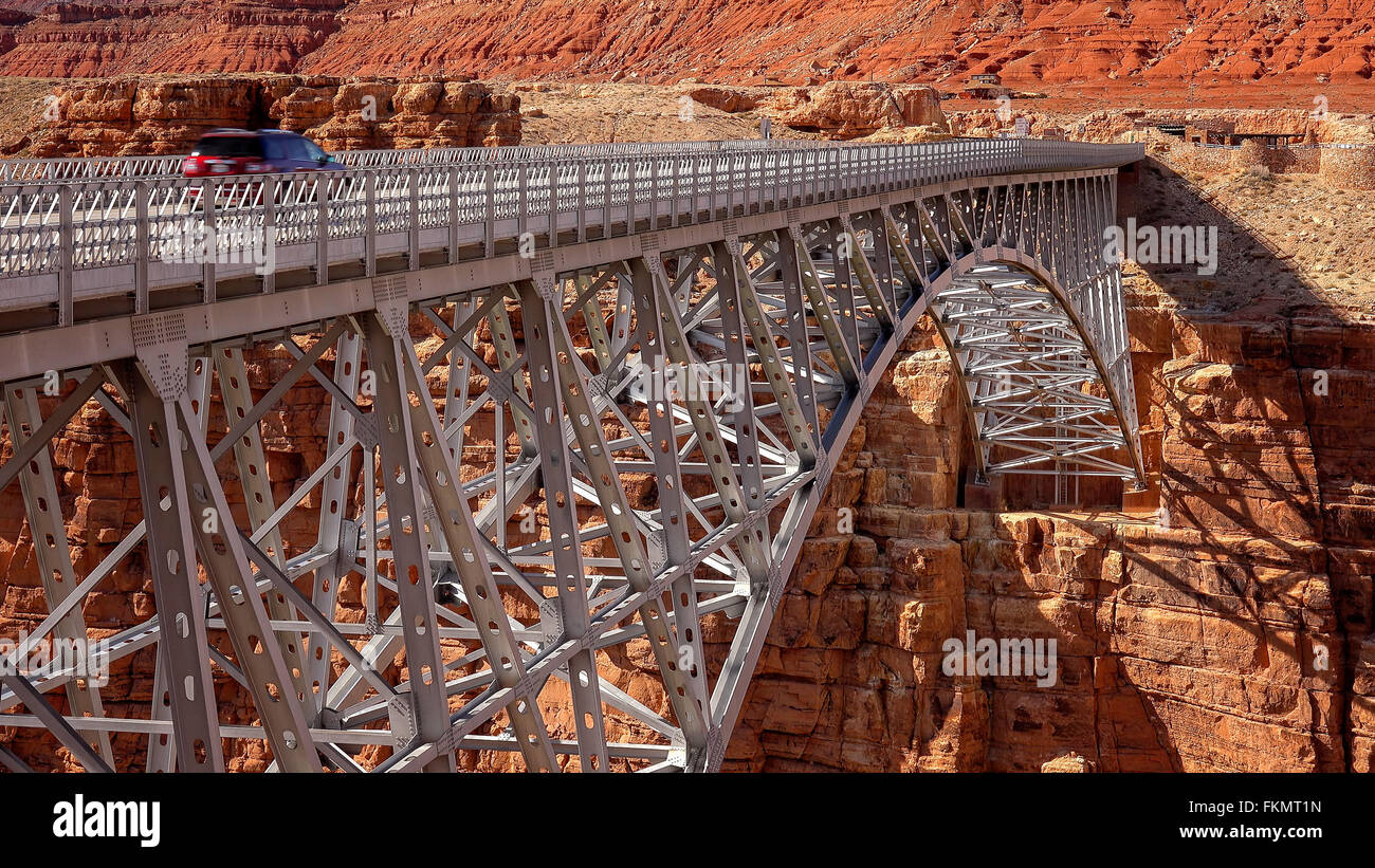 Navajo Bridge crosses Marble Canyon near Page, Arizona Stock Photo - Alamy
