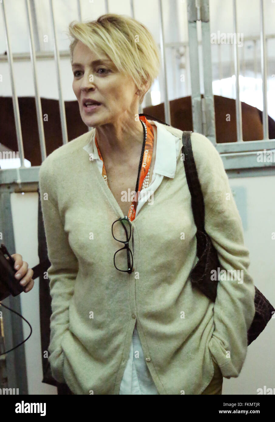 Opening night premiere of Cavalias Odysseo Featuring: Sharon Stone ...