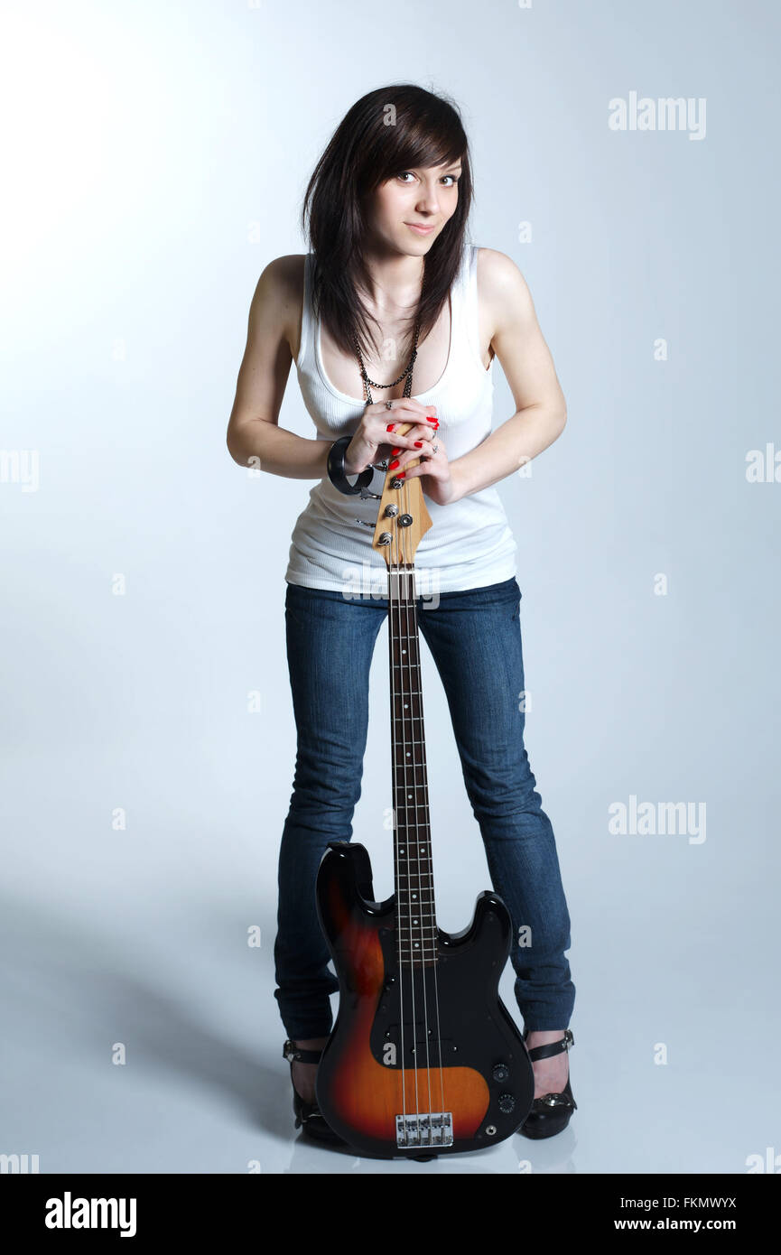 Hot girl guitar hi-res stock photography and images - Alamy