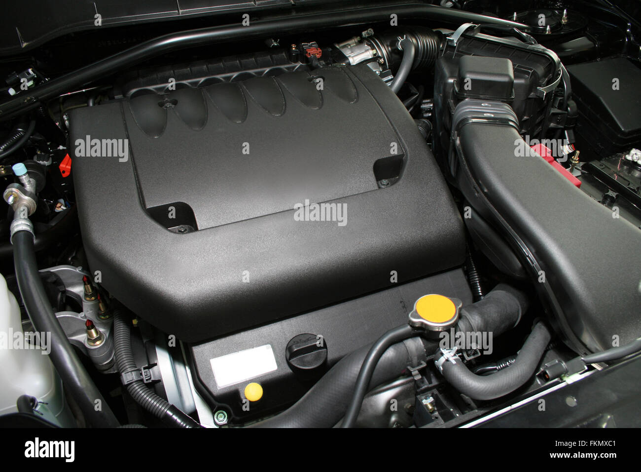 The powerful engine of the new car Stock Photo - Alamy
